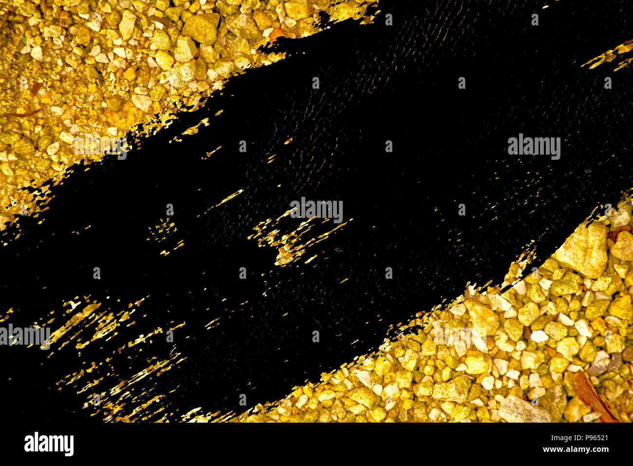 Ultra yellow Pebble surface, stone texture or rock backdrop, ground ...