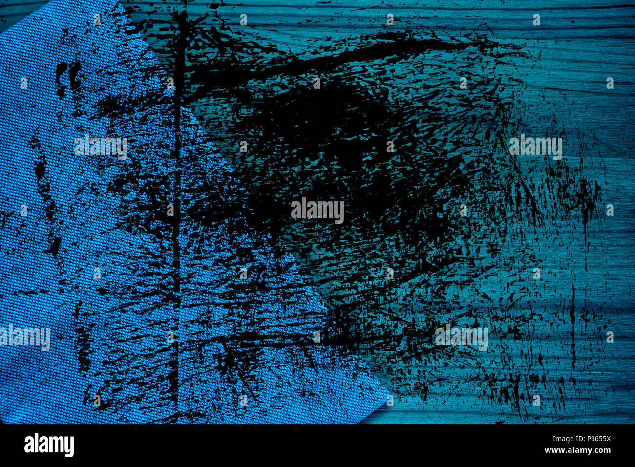 Grunge dirty Ultra blue Linen fabric surface for mock-up or designer ...