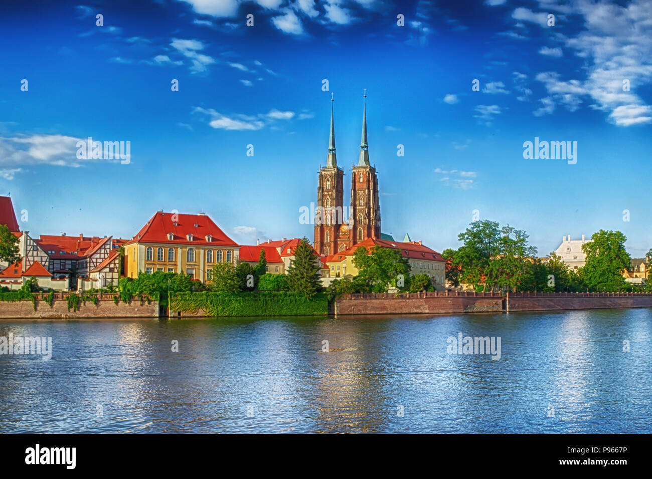 Historic architecture of the city of Wroclaw, Poland Stock Photo - Alamy