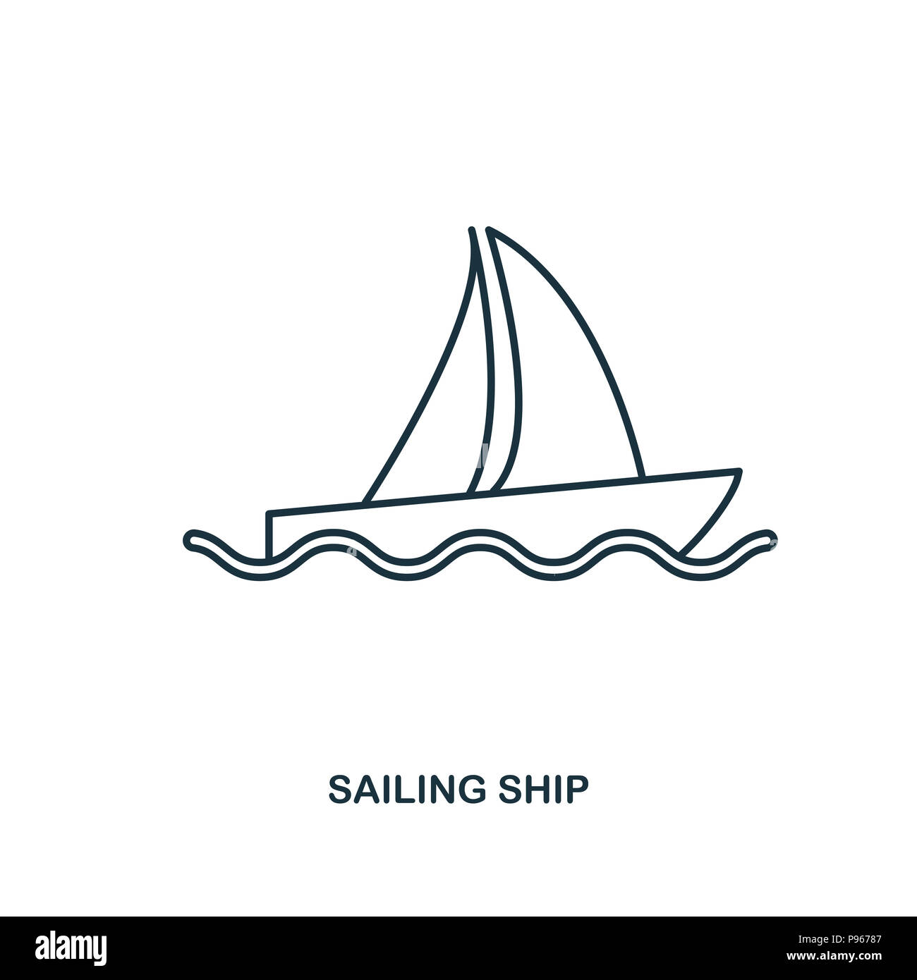 Sailing Ship Outline