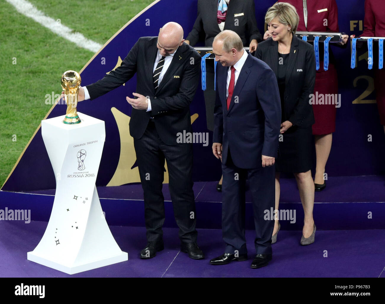Fifa President Gianni Infantino and Russian President Vladimir Putin ...