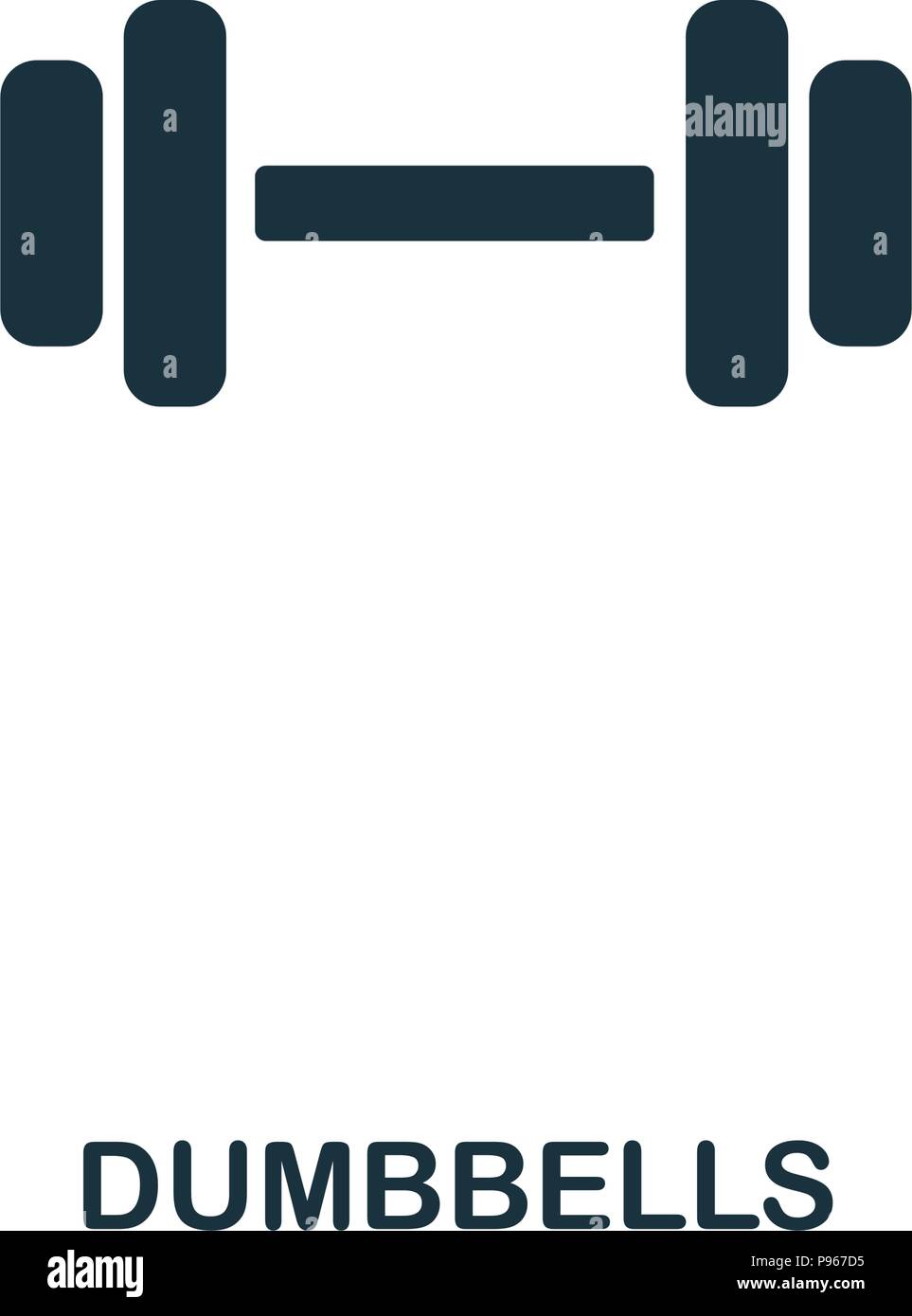 Weight Icon in trendy flat style isolated on white background. Mass ...