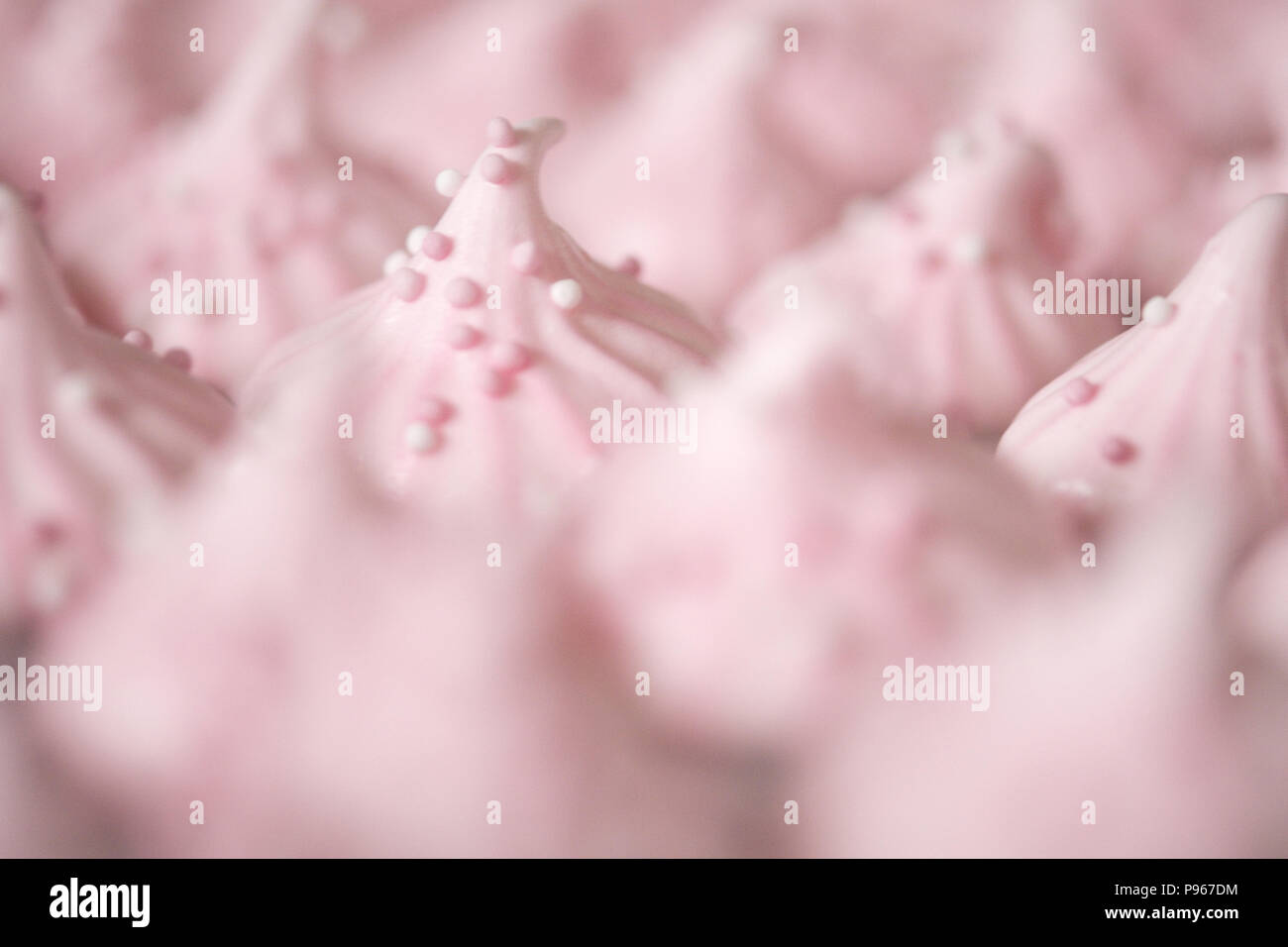 French Meringue in pink French Meringue in pink Stock Photo - Alamy