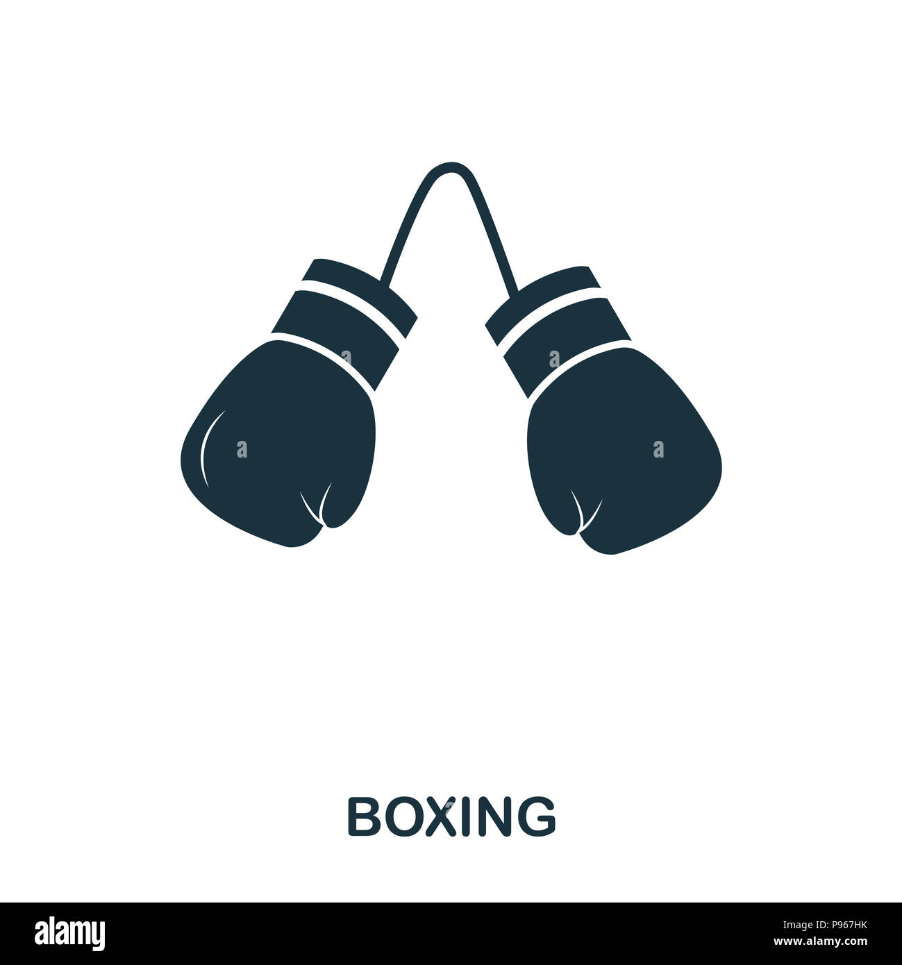 Boxing pictogram Cut Out Stock Images & Pictures - Alamy
