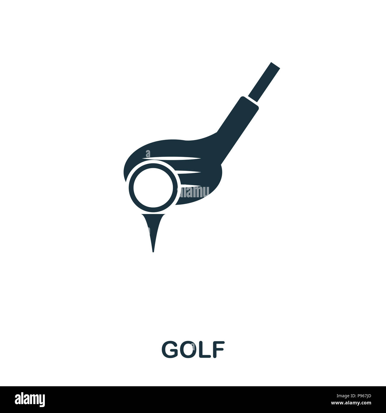Golf icon. Premium style icon design. UI. Illustration of golf icon ...
