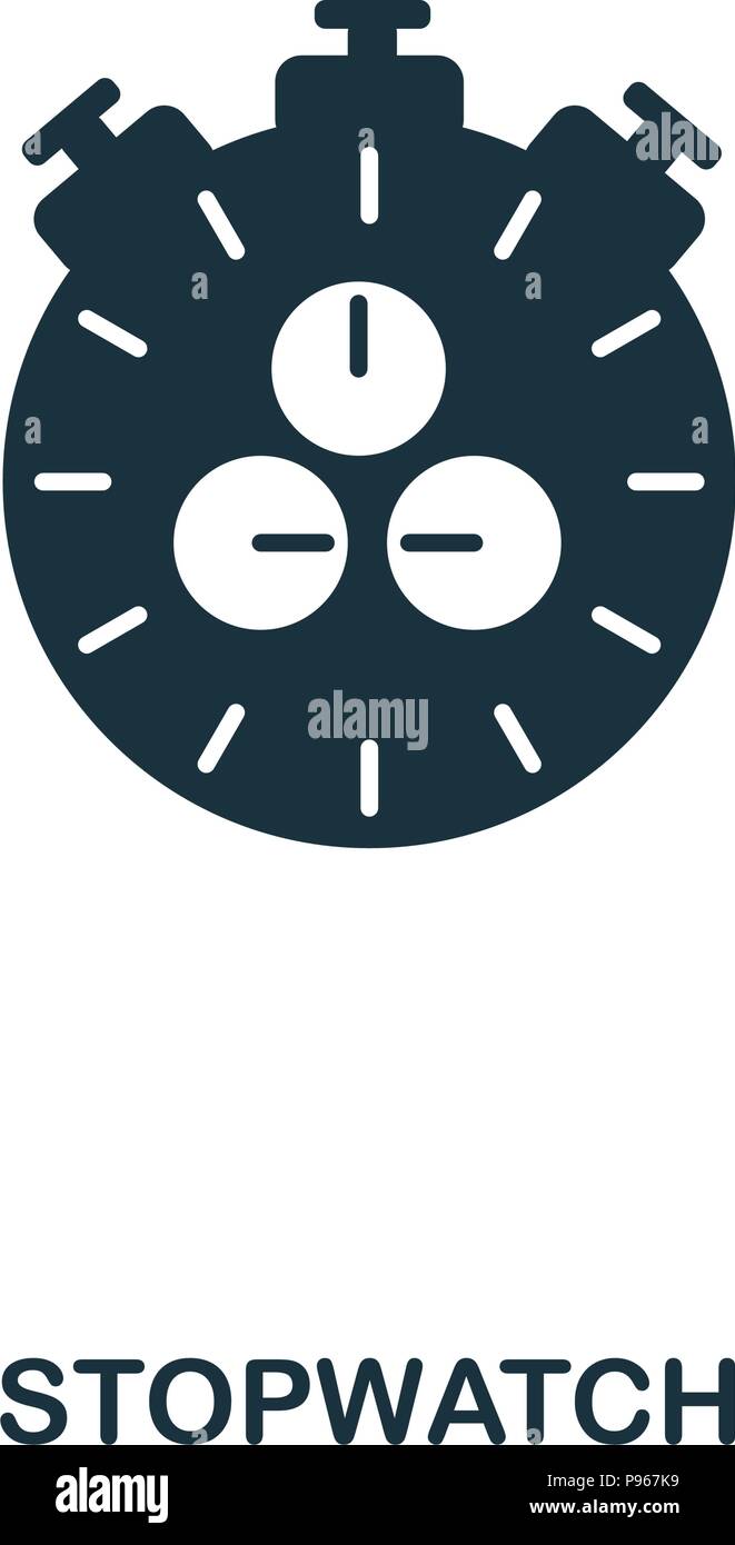 Stopwatch icon. Premium style icon design. UI. Illustration of ...