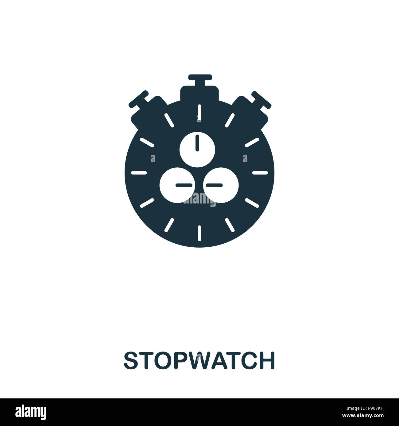 Stopwatch icon. Premium style icon design. UI. Illustration of ...