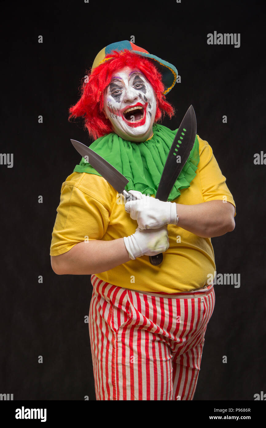 Scary clown hi-res stock photography and images - Alamy