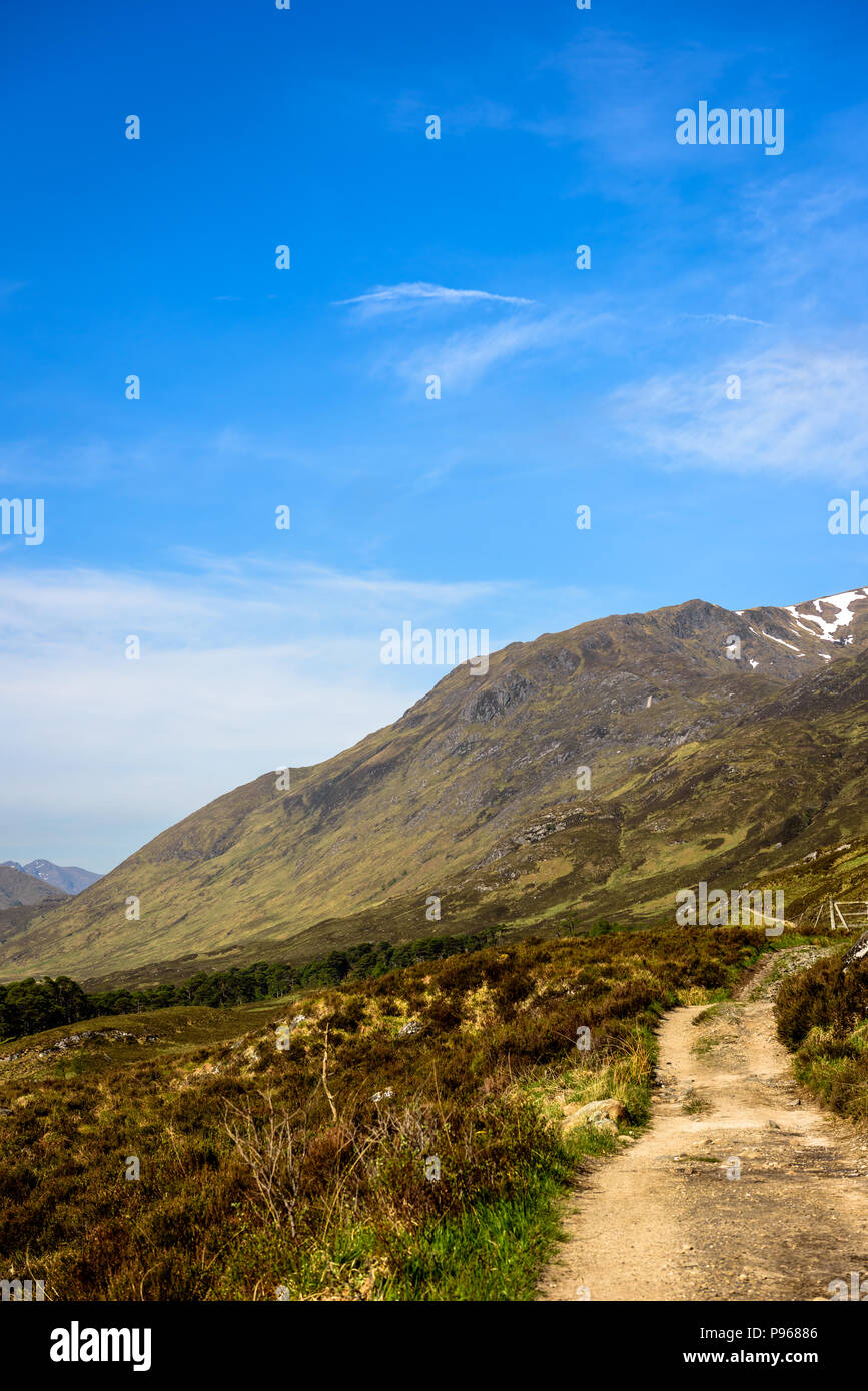 Scottish landscape. mountains and beautiful sky above Scotland Stock ...