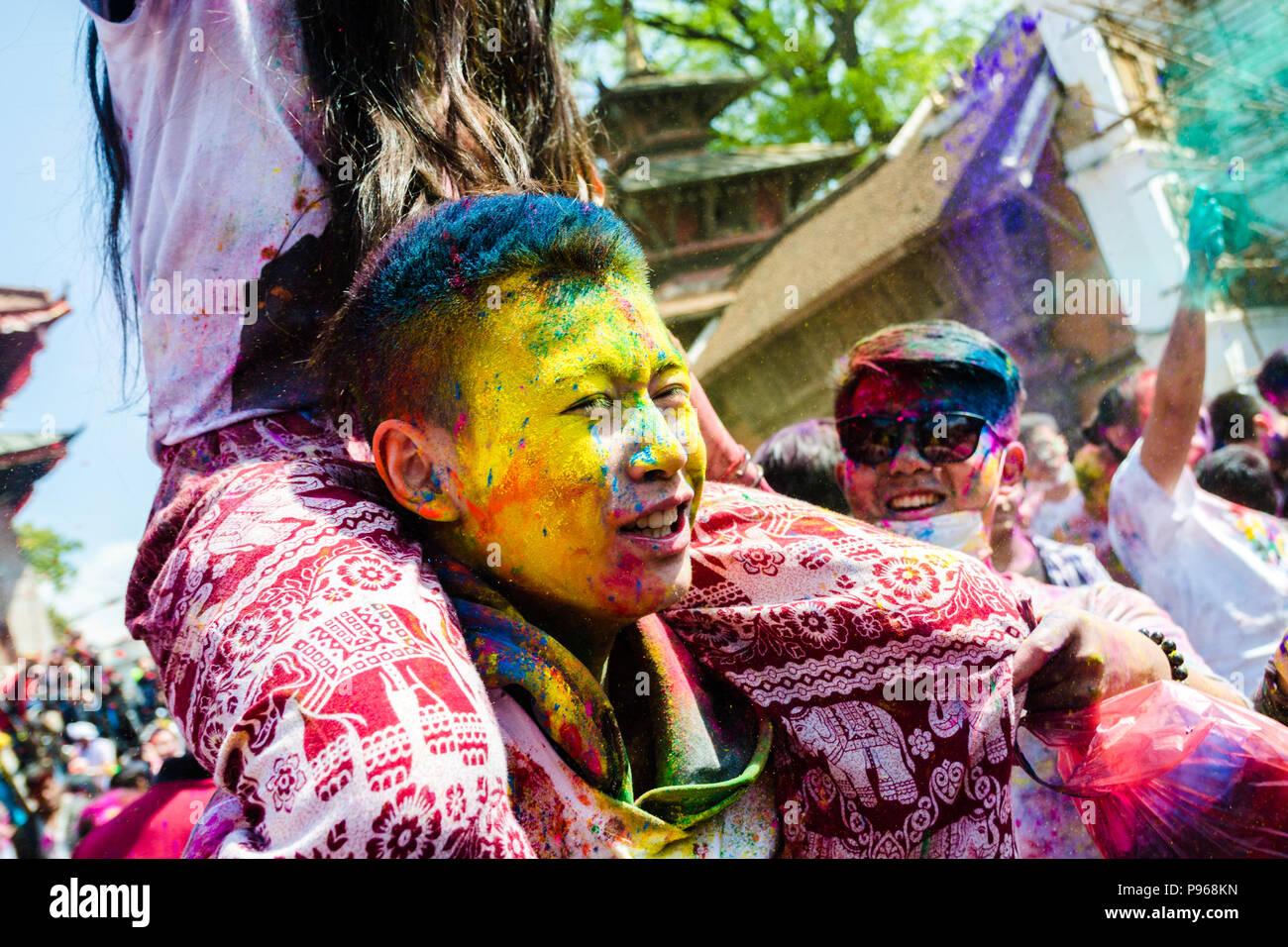 Holi nepal hi-res stock photography and images - Alamy