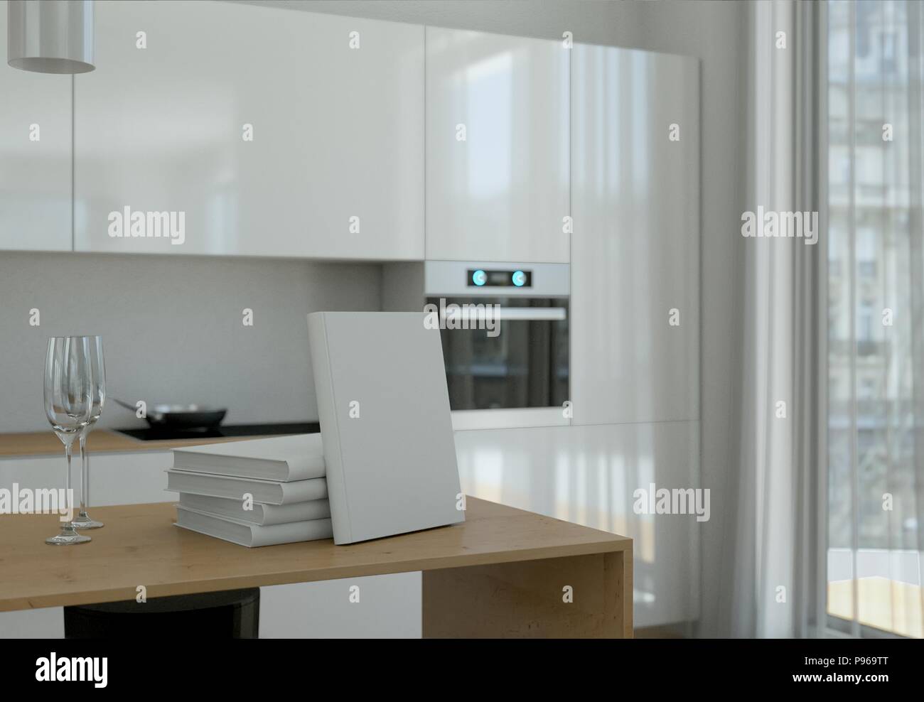 modern bright living room interior design Stock Photo - Alamy