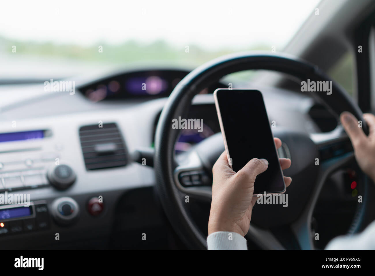 Emergency call use by smartphone, Emergency concept Stock Photo - Alamy