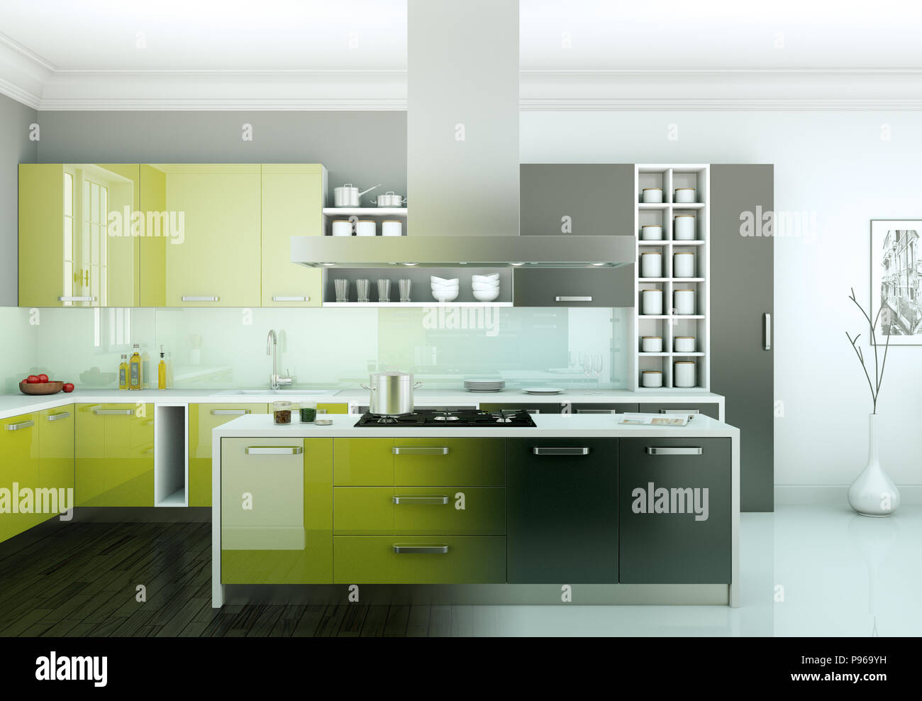 modern bright living room interior design Stock Photo - Alamy