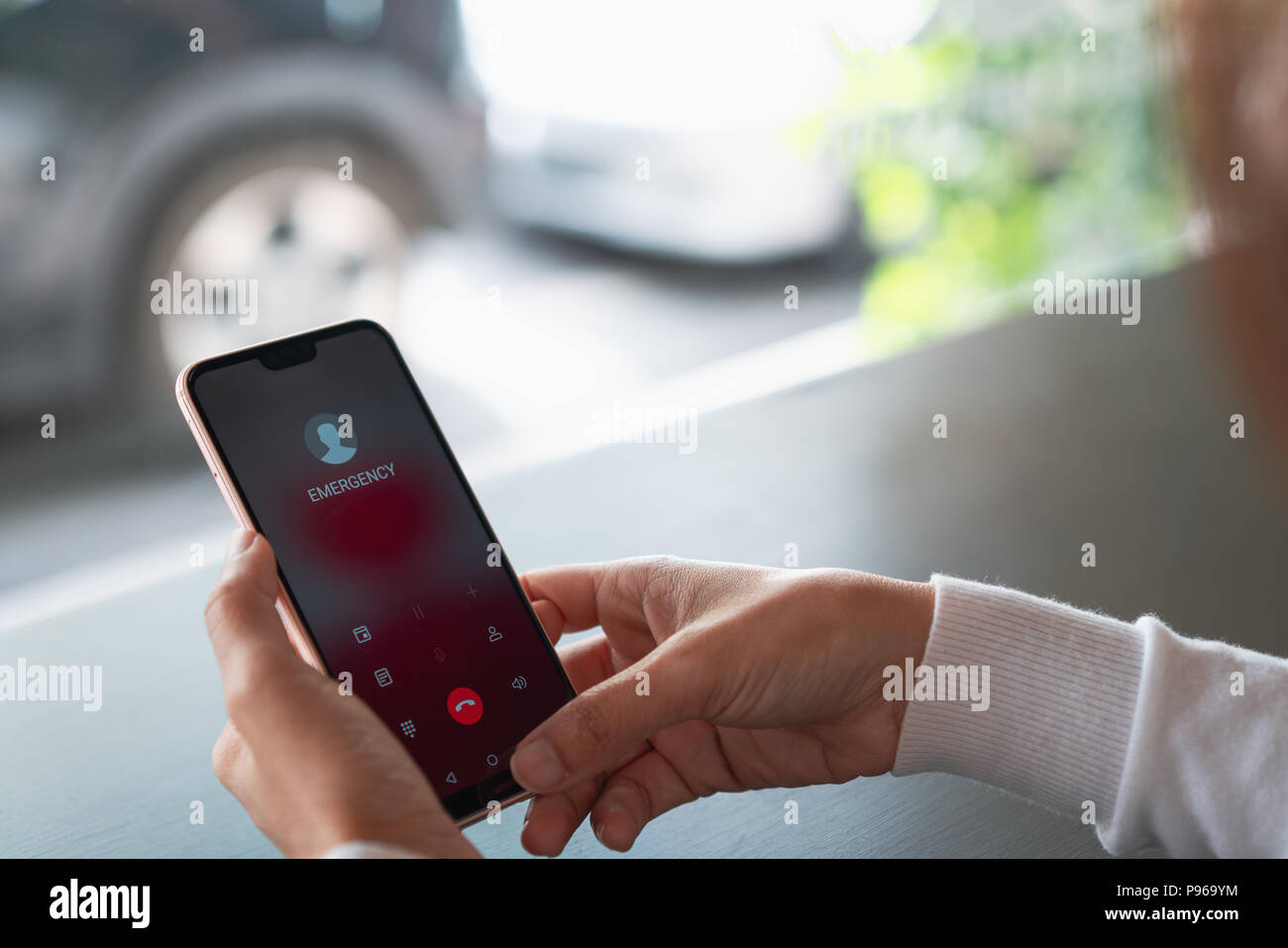 Emergency Call Urgent Accidental Hotline Paramedic Concept Stock Photo ...