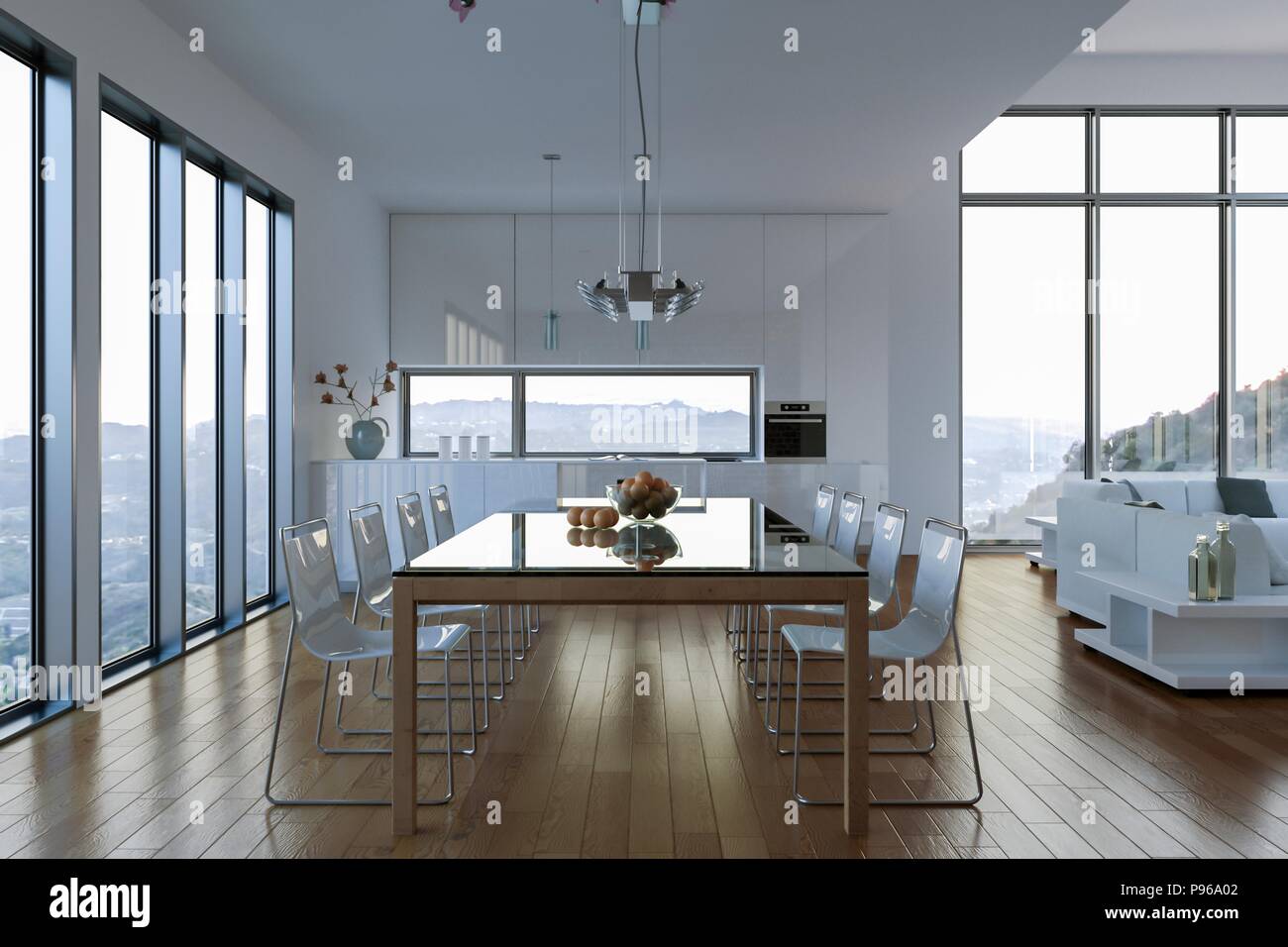 modern bright living room interior design Stock Photo - Alamy