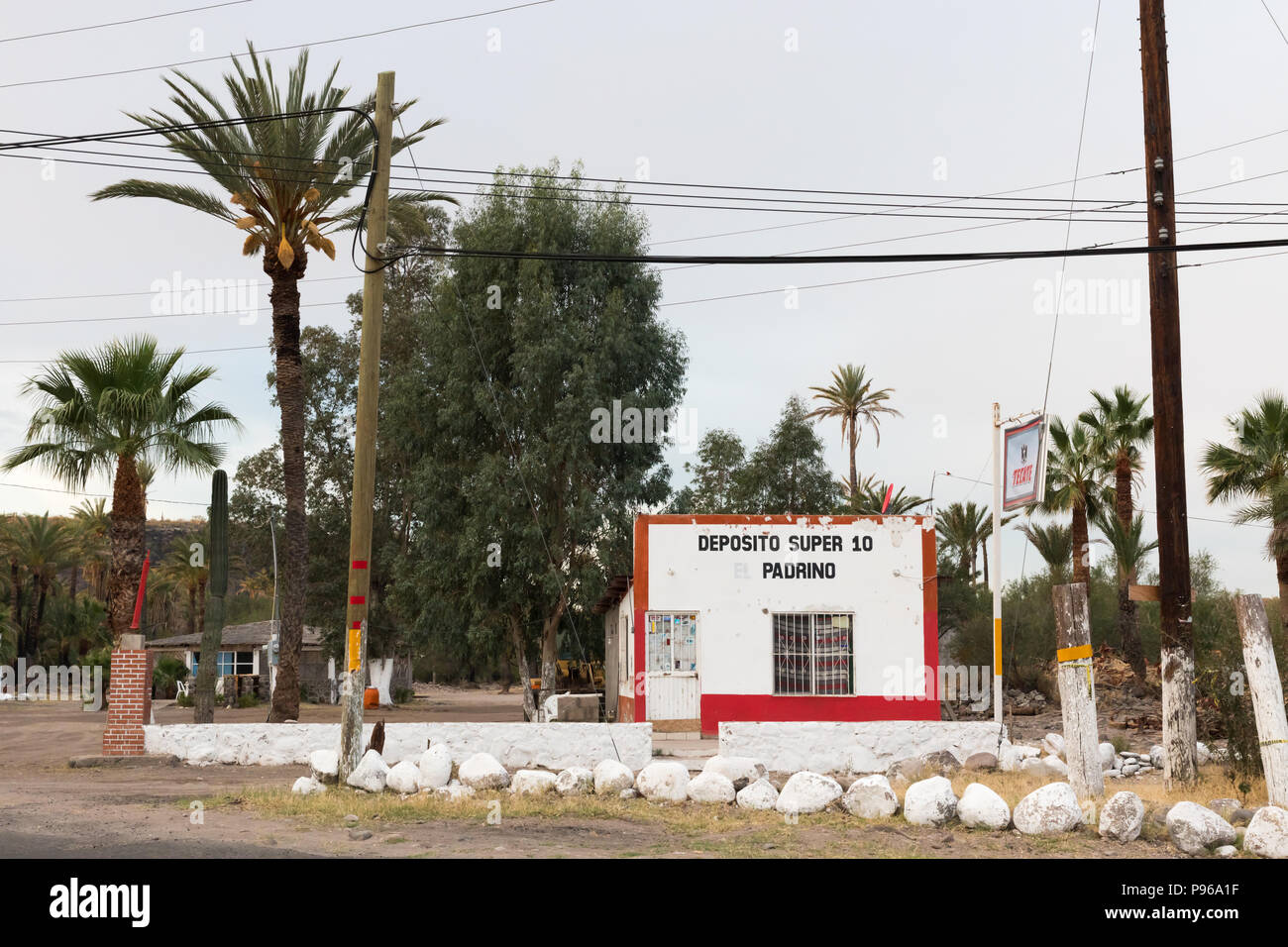 Village of San Ignacio, Baja California, Mexico Stock Photo - Alamy