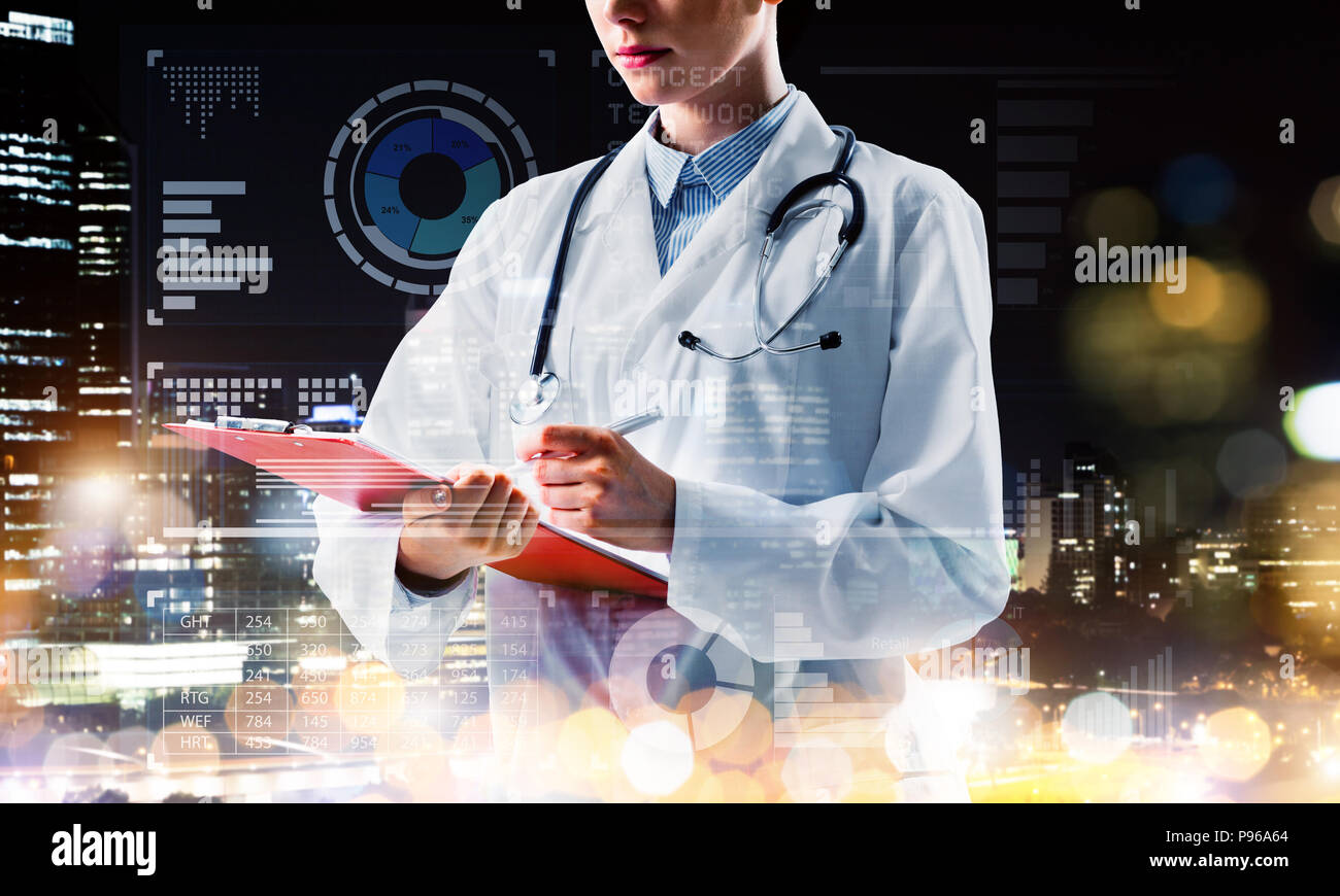 Concept of hard-working doctor Stock Photo - Alamy
