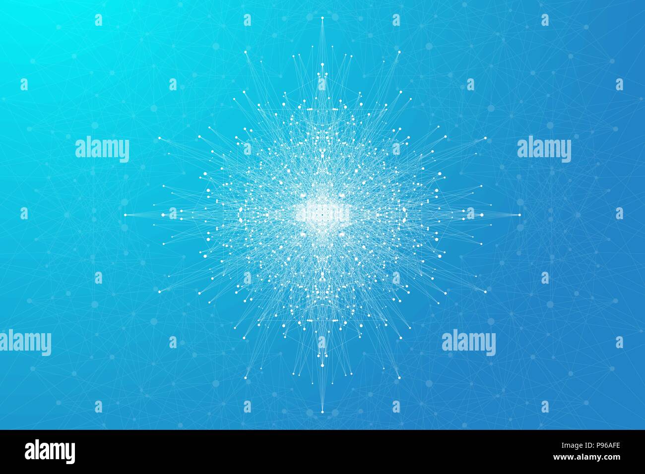 Big data visualization. Graphic abstract background communication ...