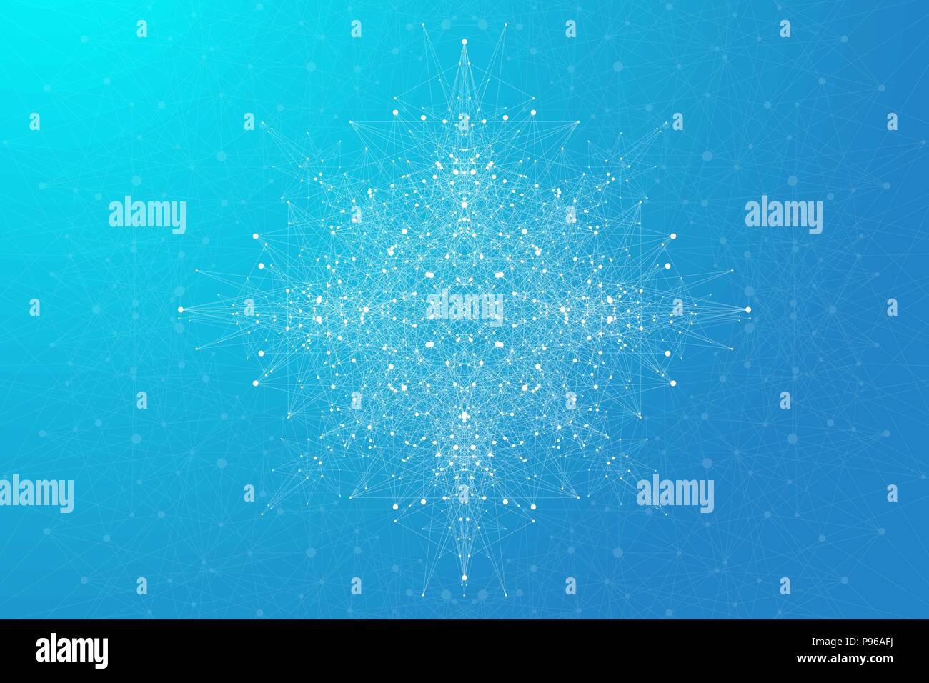 Big data visualization. Graphic abstract background communication ...