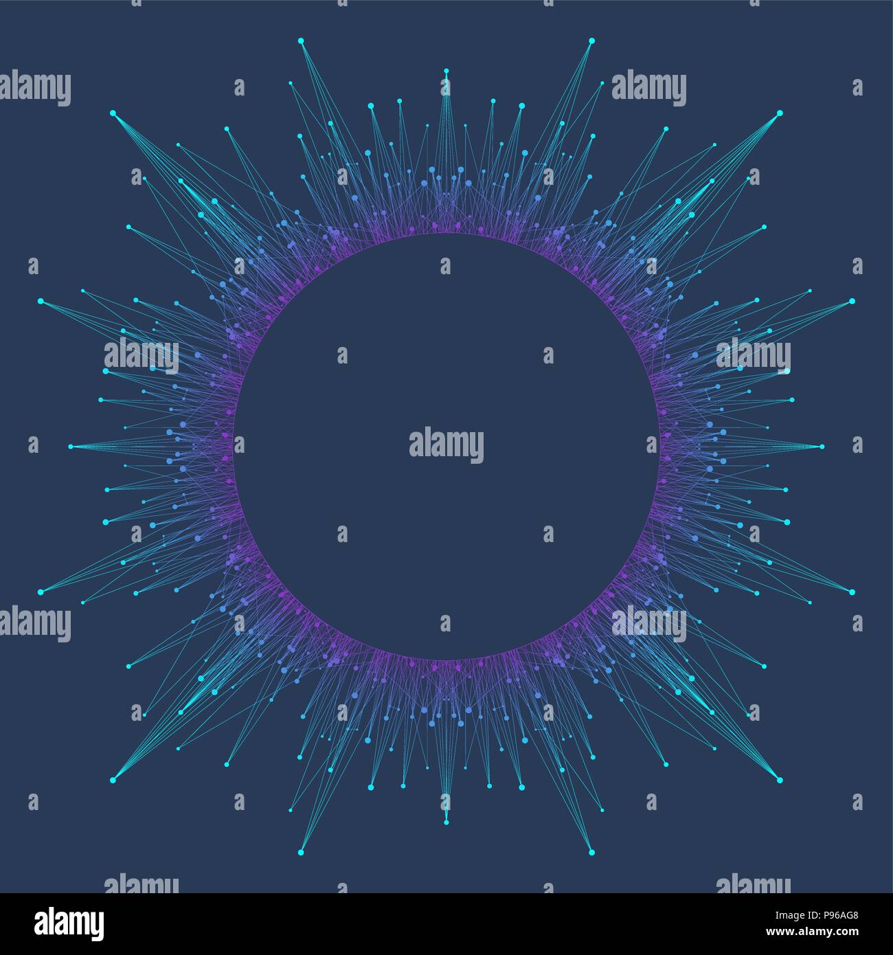 Big data visualization. Graphic abstract background communication ...