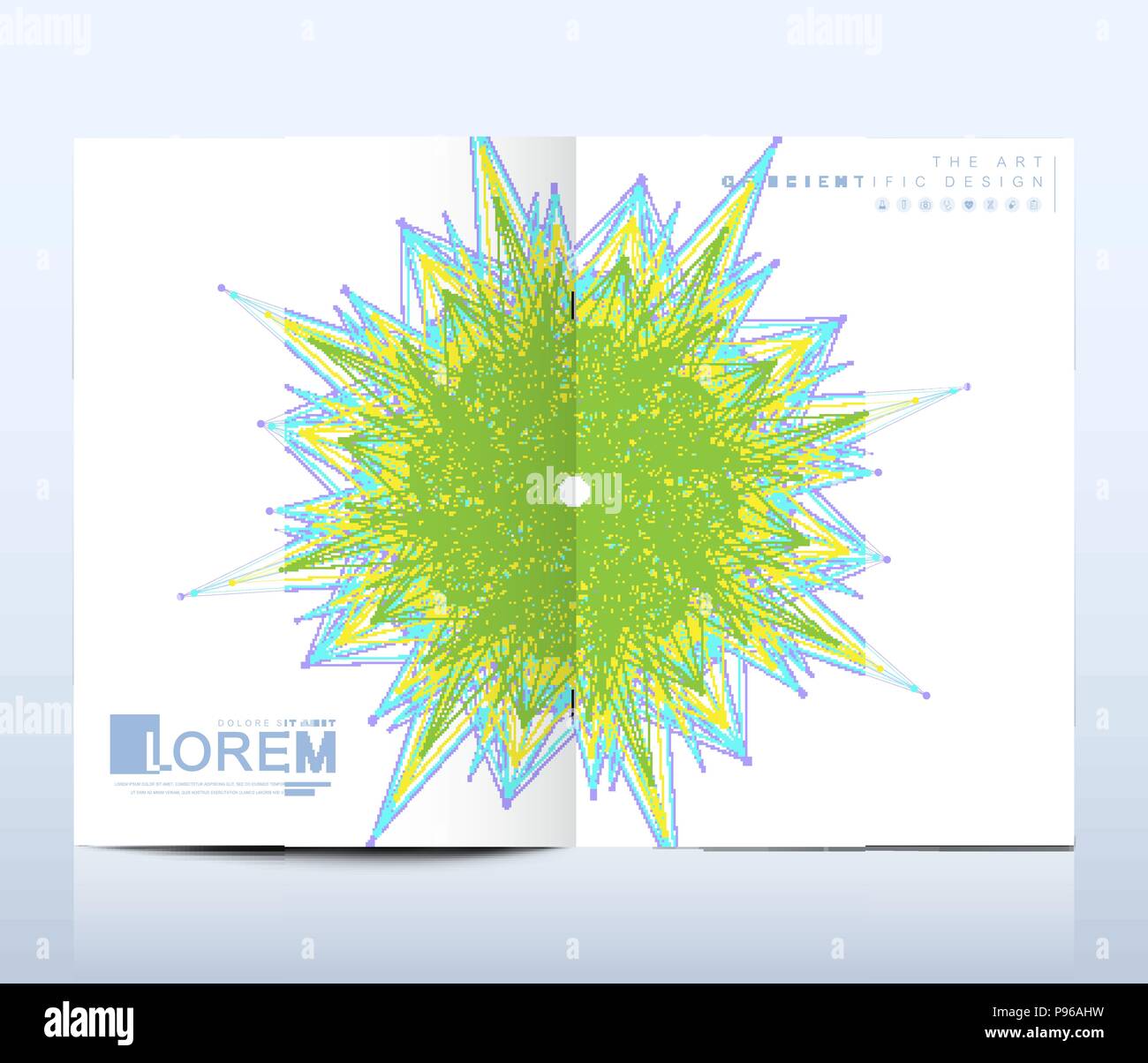 Modern vector template for brochure, leaflet, flyer, cover, catalog in ...