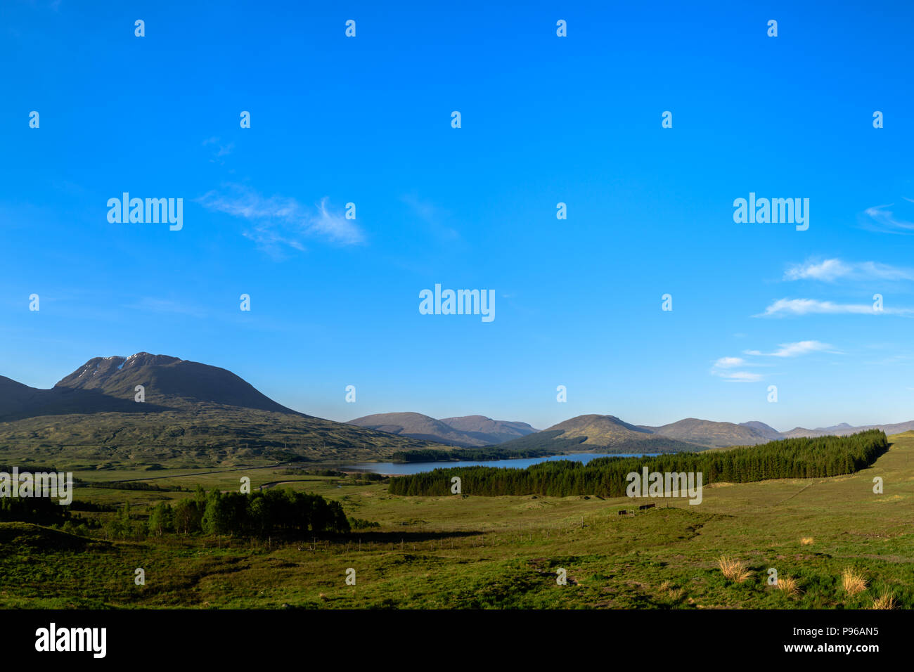 Scottish landscape. mountains and beautiful sky above Scotland Stock ...