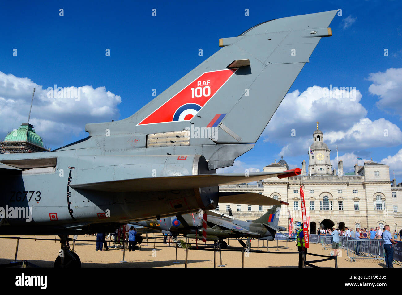RAF 100 display on Horse Guards Parade Stock Photo - Alamy