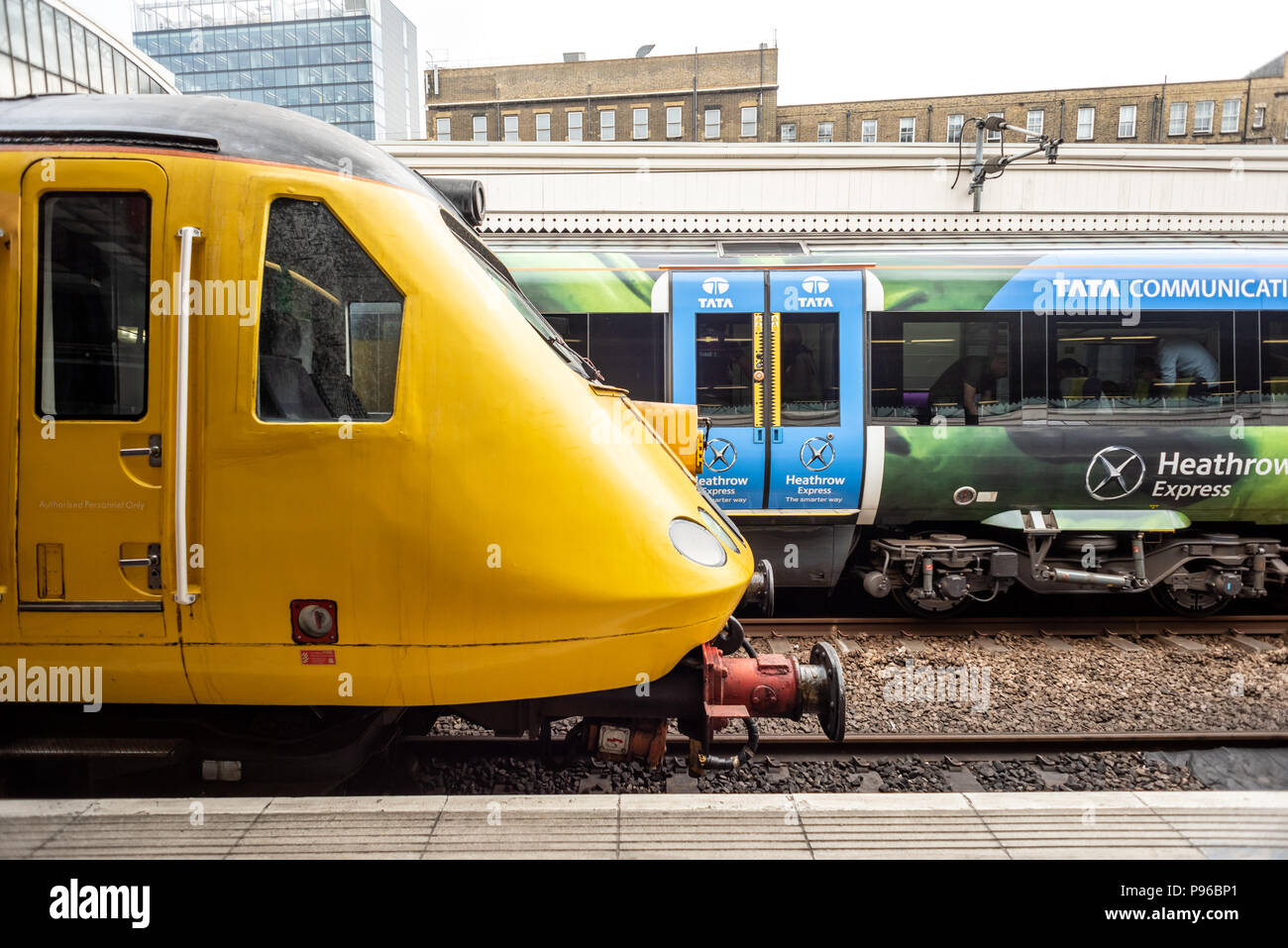 Network Rail's New Measurement Train, known as the Flying Banana, at ...