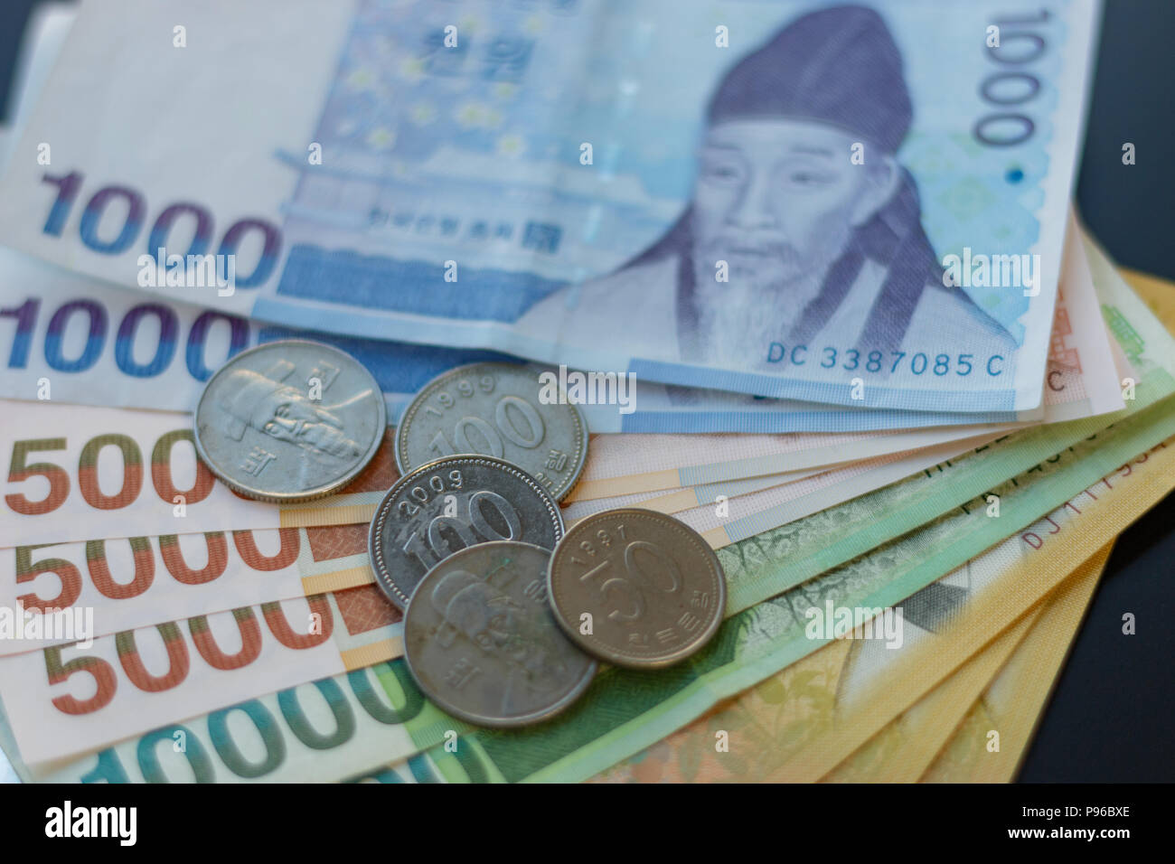 General image of South Korea Money, Won. Concept for currency, finance ...