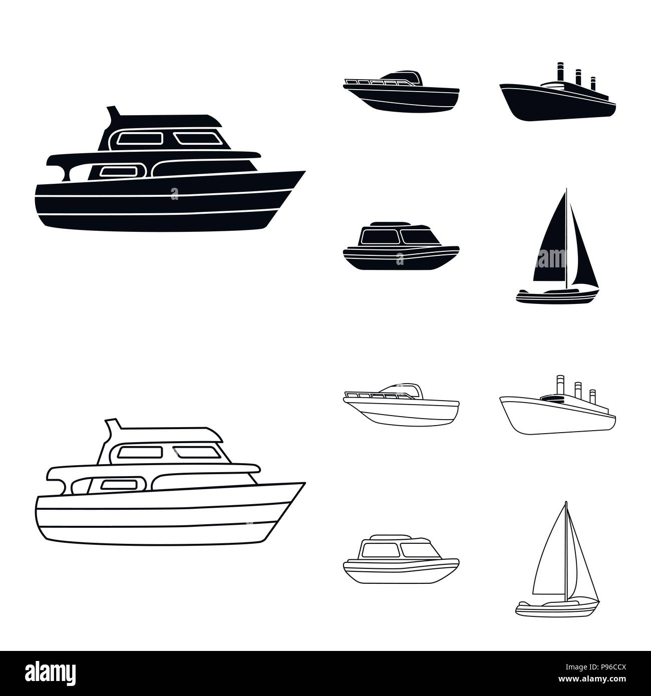 Sports ships Stock Vector Images - Alamy