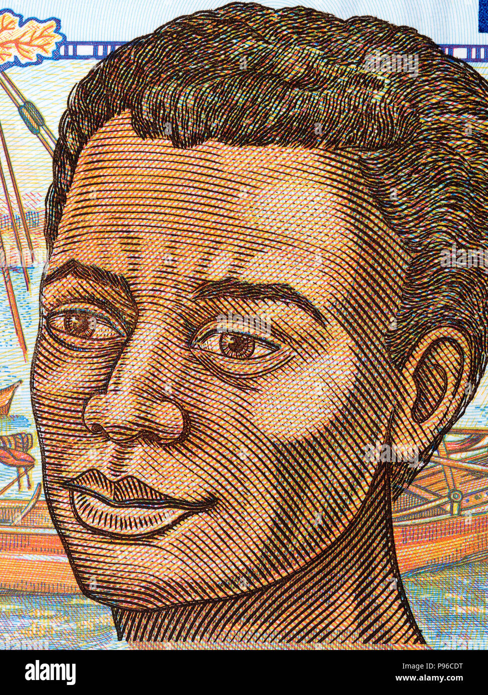 Young Malagasy man, a portrait from Malagasy money Stock Photo - Alamy