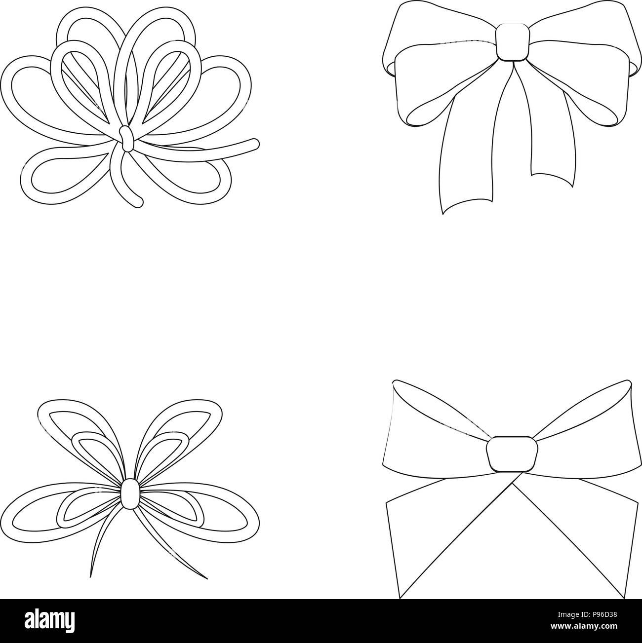 Red White And Blue Bow Drawing