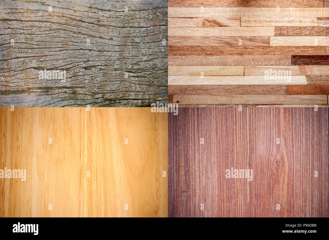 Collage of high-detailed wood textures background Stock Photo - Alamy