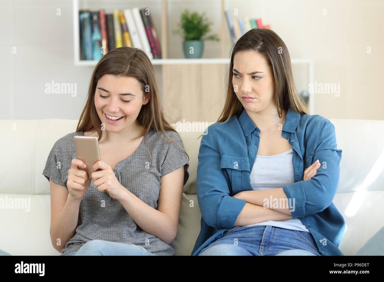 Woman ignored family hi-res stock photography and images - Alamy