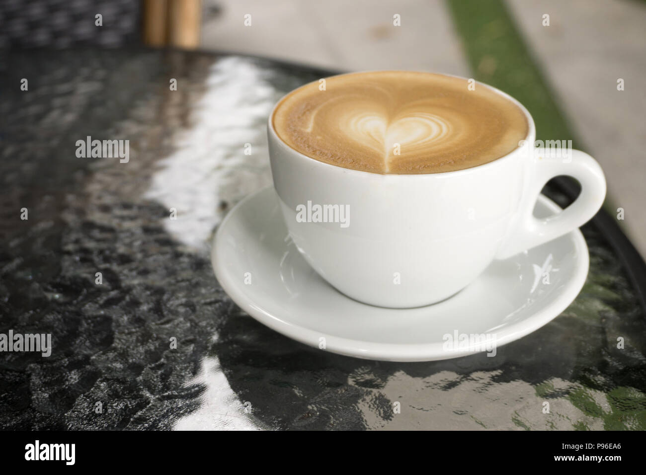 Coffee cup in coffee shop - vintage style effect picture Stock Photo ...