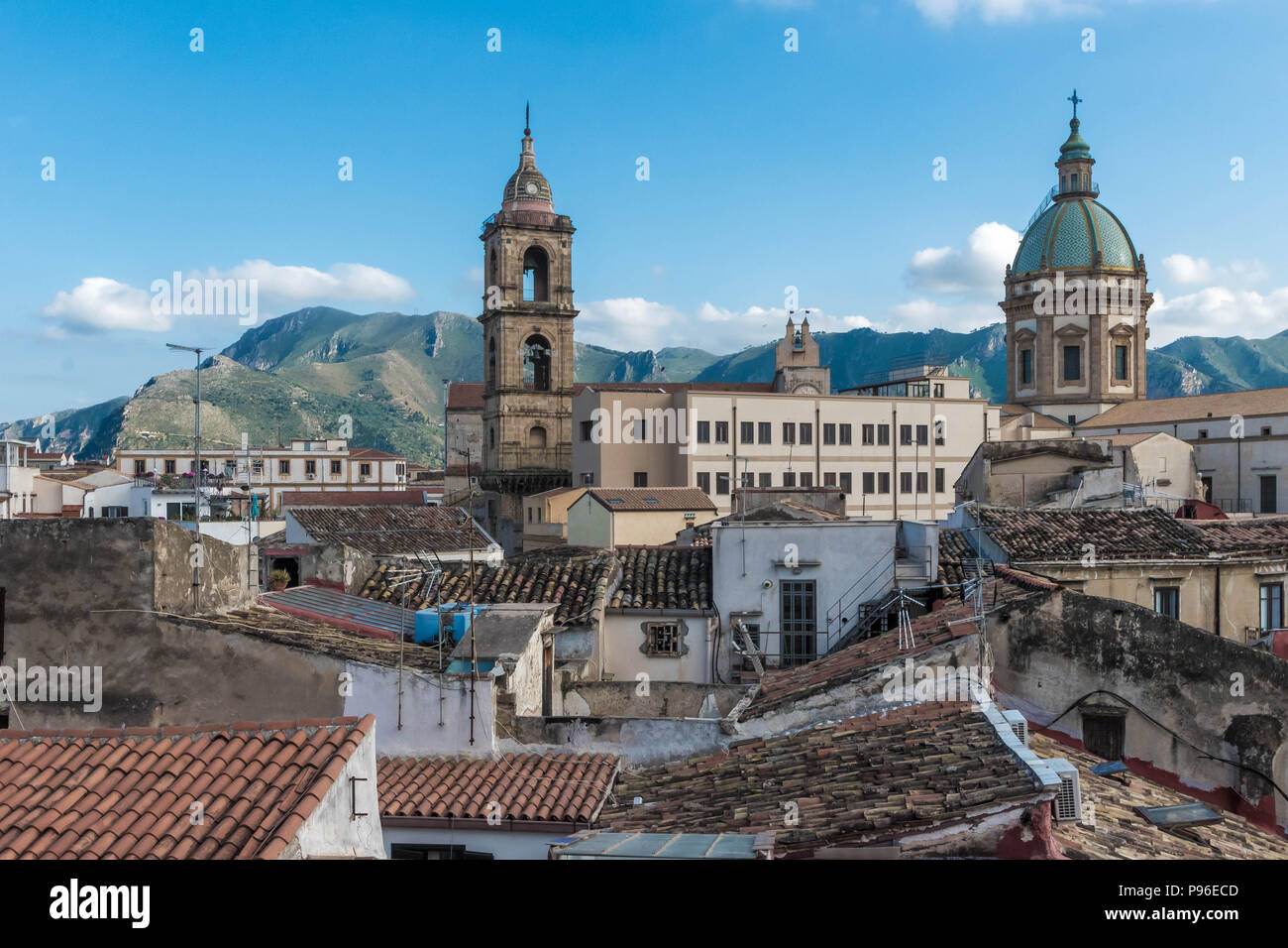 Palermo cityscape background hi-res stock photography and images - Alamy