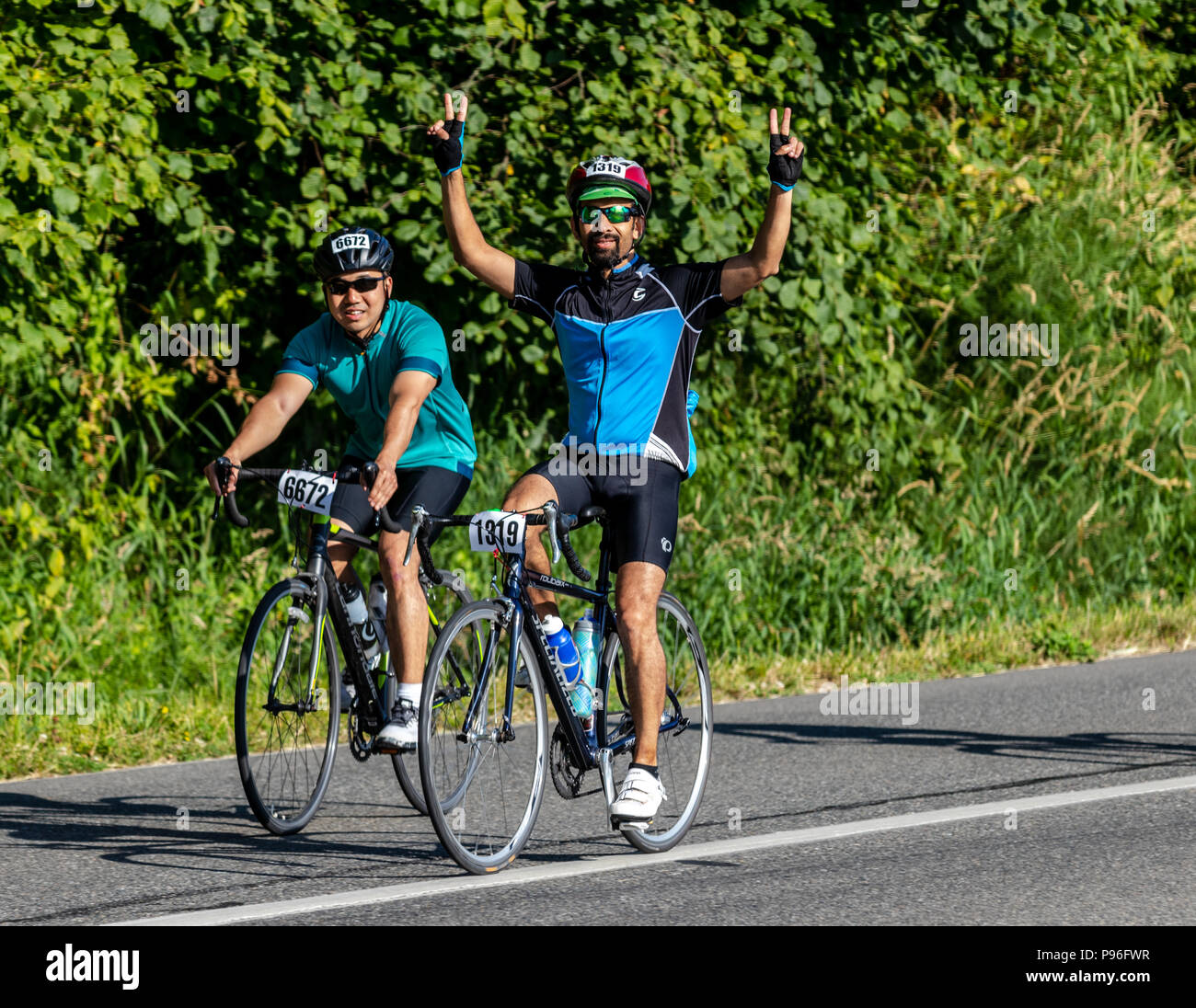 Sumner Washington, USA - July 14th, 2018: Seattle to Portland Bicycle ...