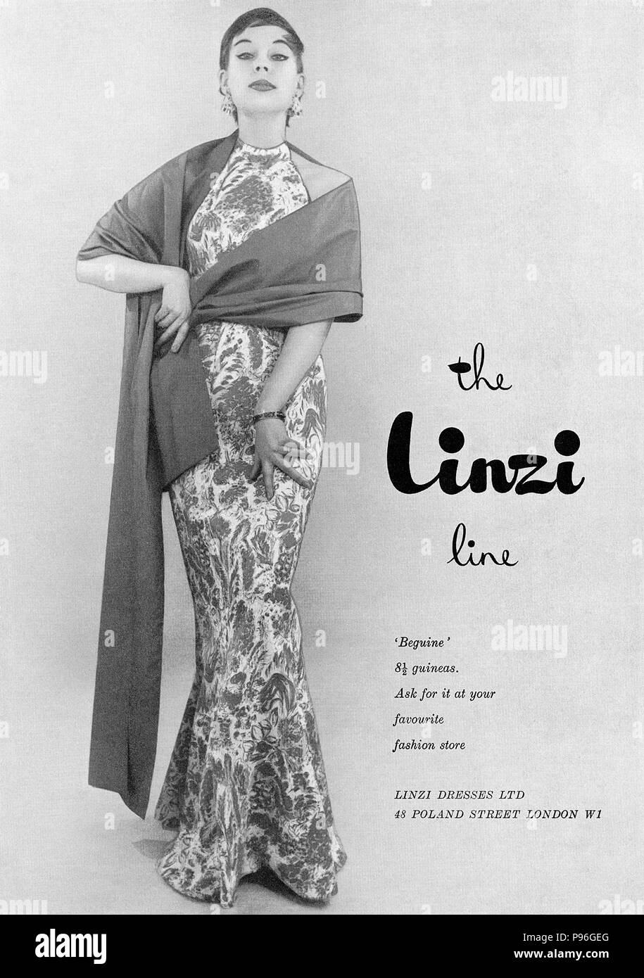 1956 fashion model hi-res stock photography and images - Alamy