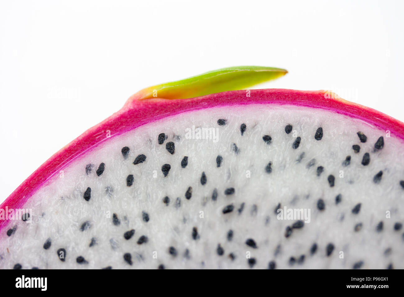 Close up Dragon Fruit on white background Stock Photo - Alamy