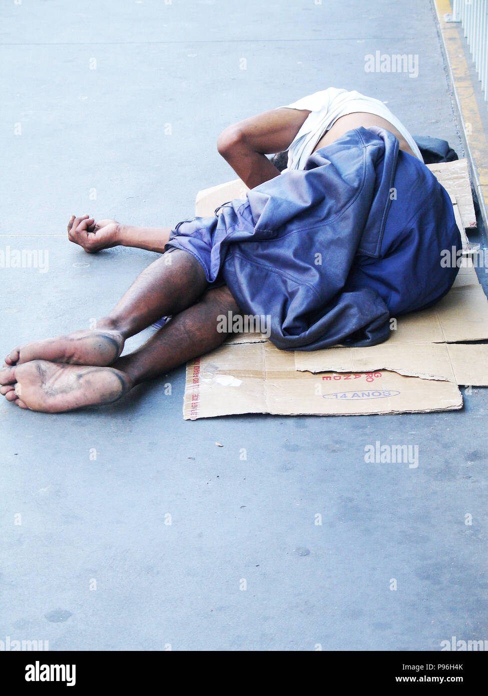 Homeless, Paulista avenue, São Paulo, Brazil Stock Photo - Alamy