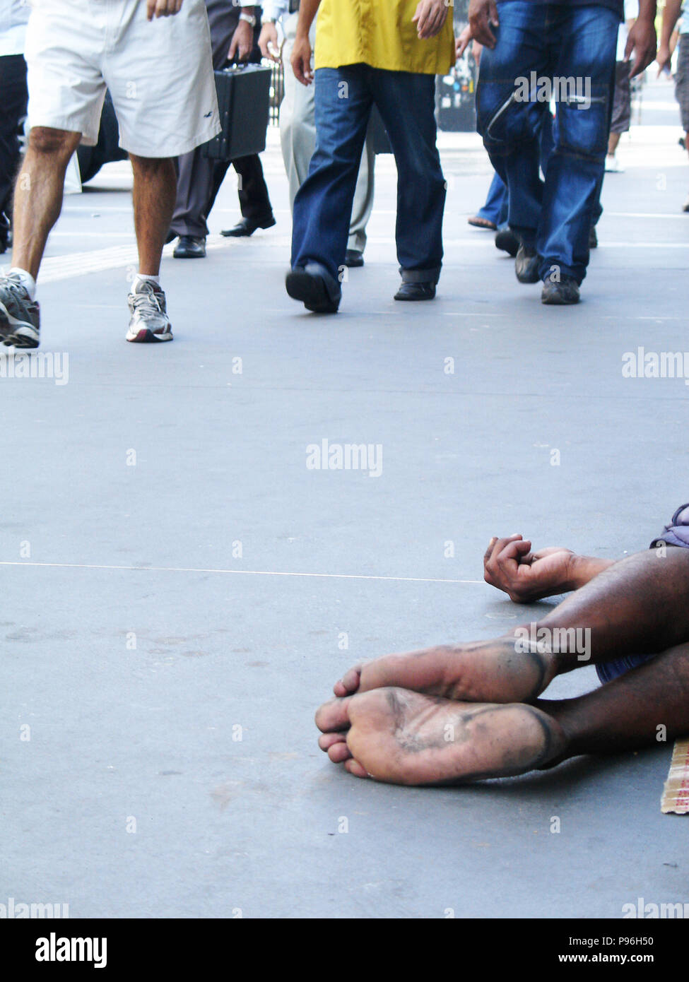 Homeless, Paulista avenue, São Paulo, Brazil Stock Photo - Alamy