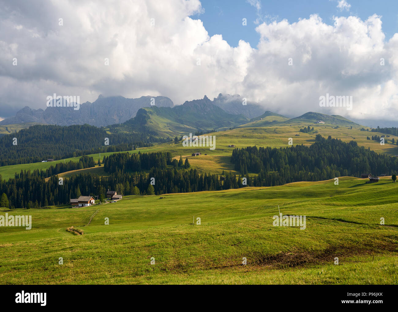 Aerial drone summer panorama dolomites hi-res stock photography and ...