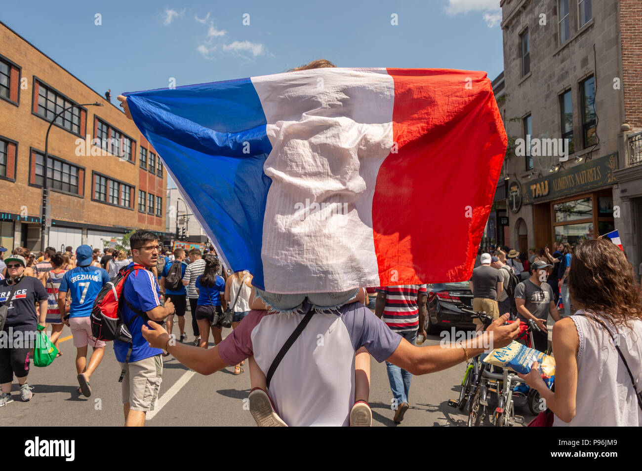 Montreal french flag hi-res stock photography and images - Alamy