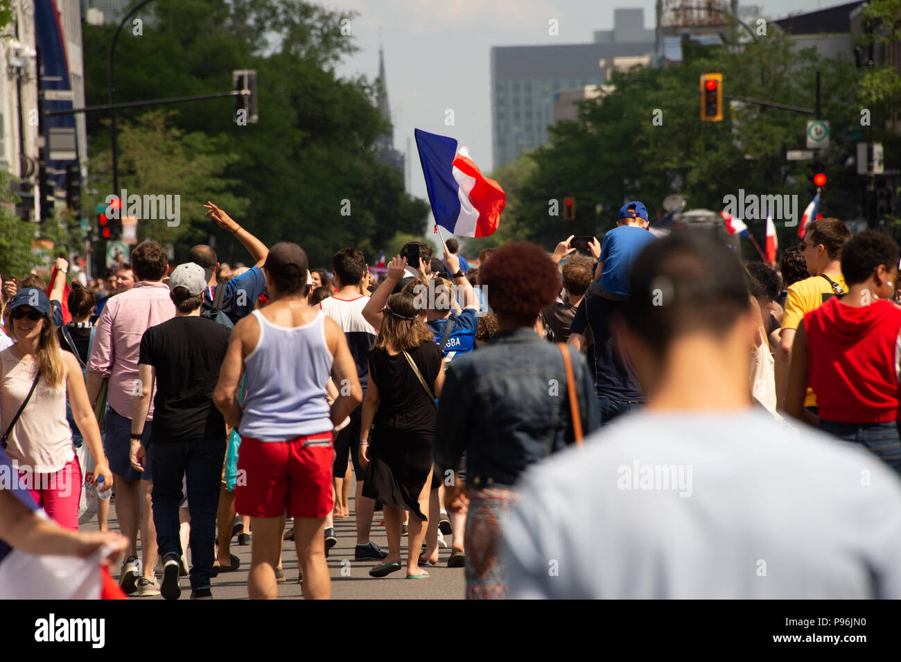 Montreal french flag hi-res stock photography and images - Alamy