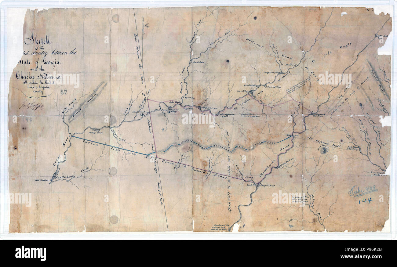 Sketch of the Disputed Territory Between the State of Georgia and the ...