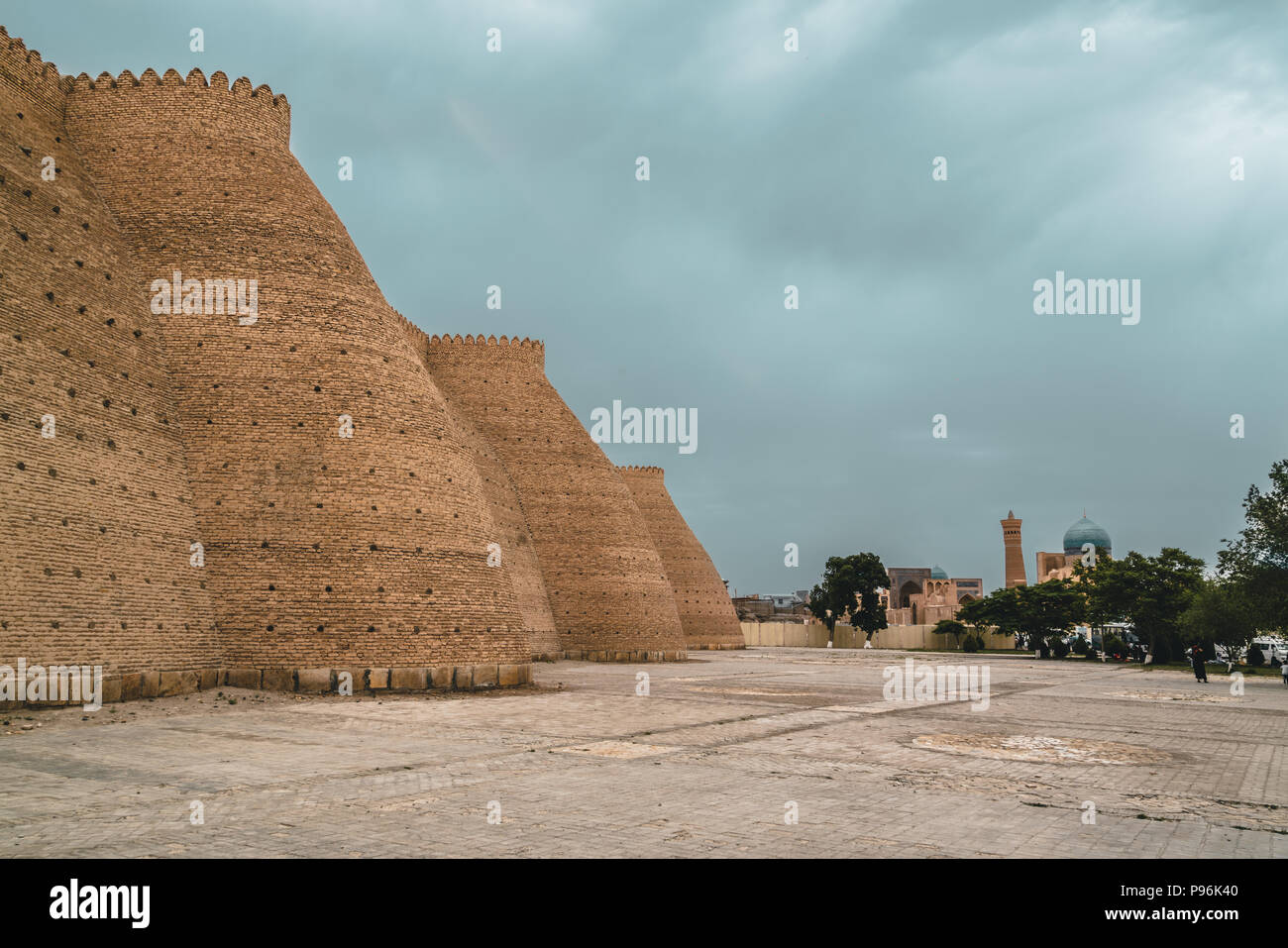 Picture of huge fort Ark of Bukhara Stock Photo - Alamy