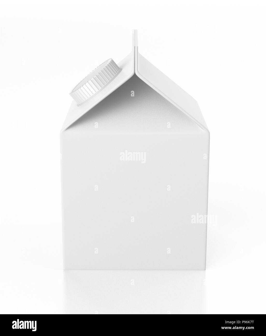 Blank white carton liquid container. Isolated on white background ...