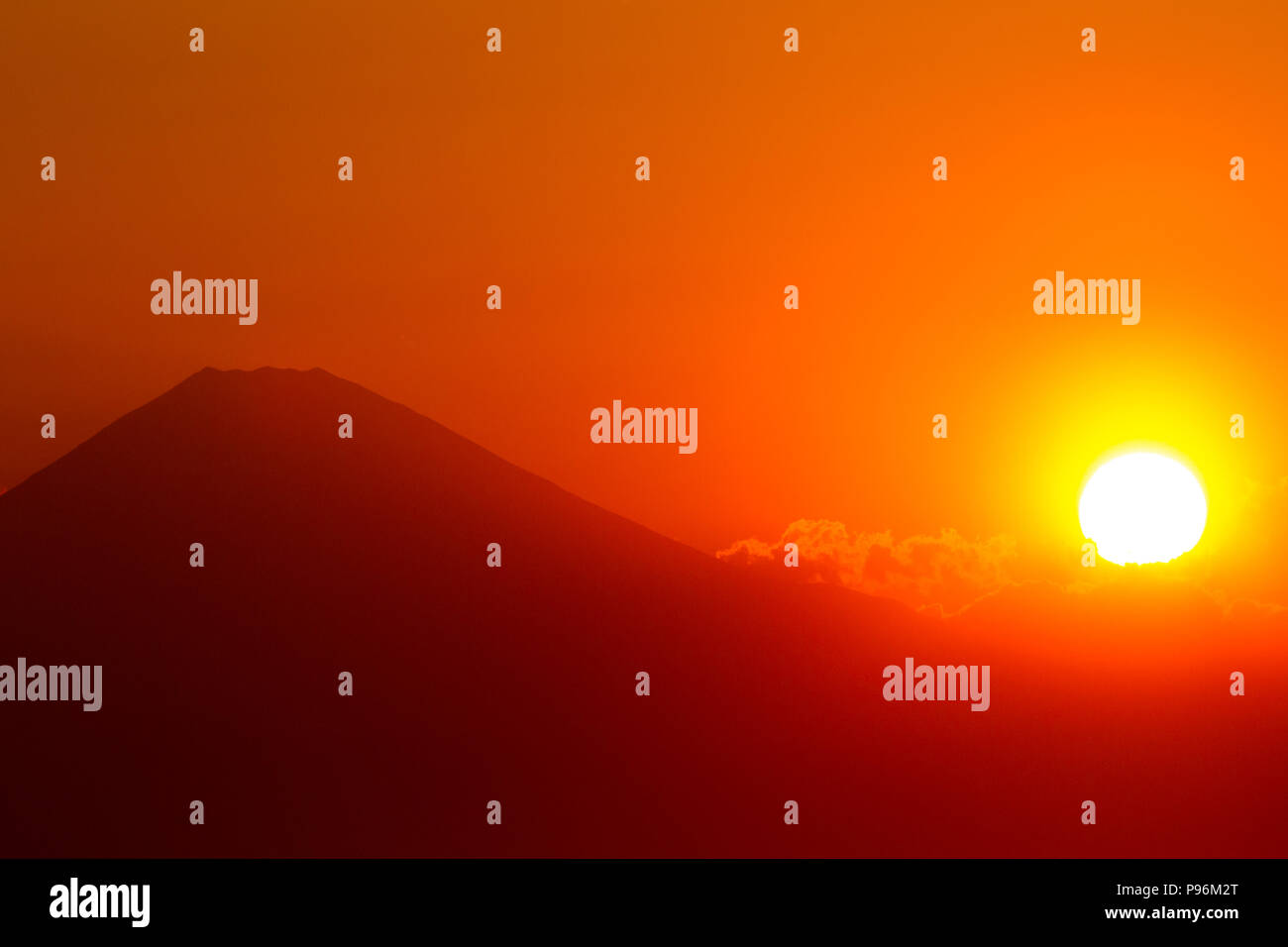 Mount Fuji at sunset Miura, Kanagawa, Japan Stock Photo - Alamy