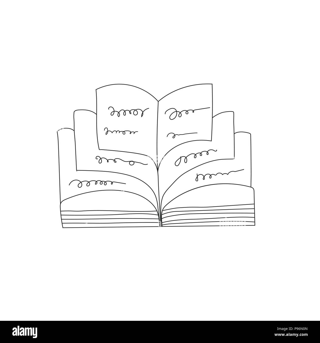 Hand drawn lettering Book club inscription for invitation and greeting ...