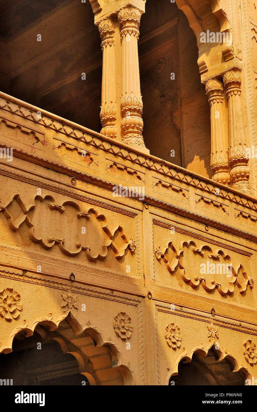 Partial view of Jal Mahal, Deeg Palace complex, Rajasthan, India Stock ...